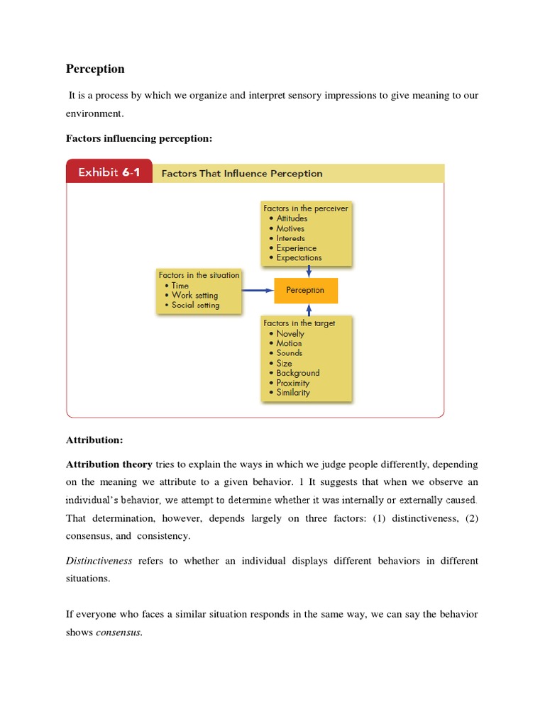 Session2 - Perception and Attribution | PDF | Mental Processes | Bias