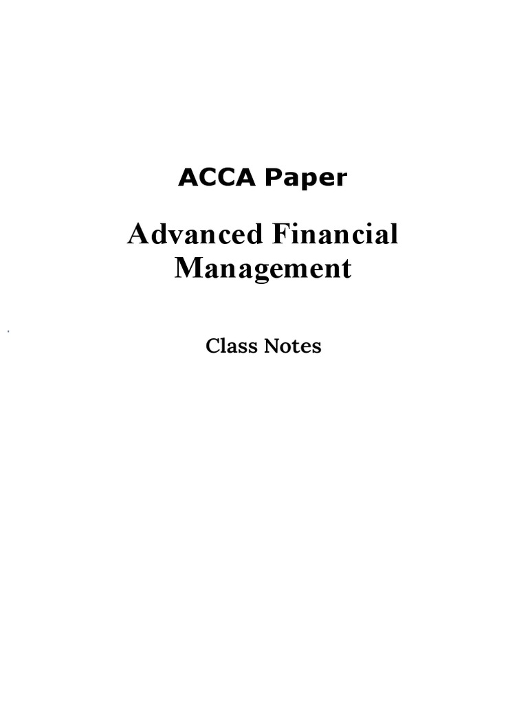 AFM Class Notes PDF | PDF | Dividend | Stocks