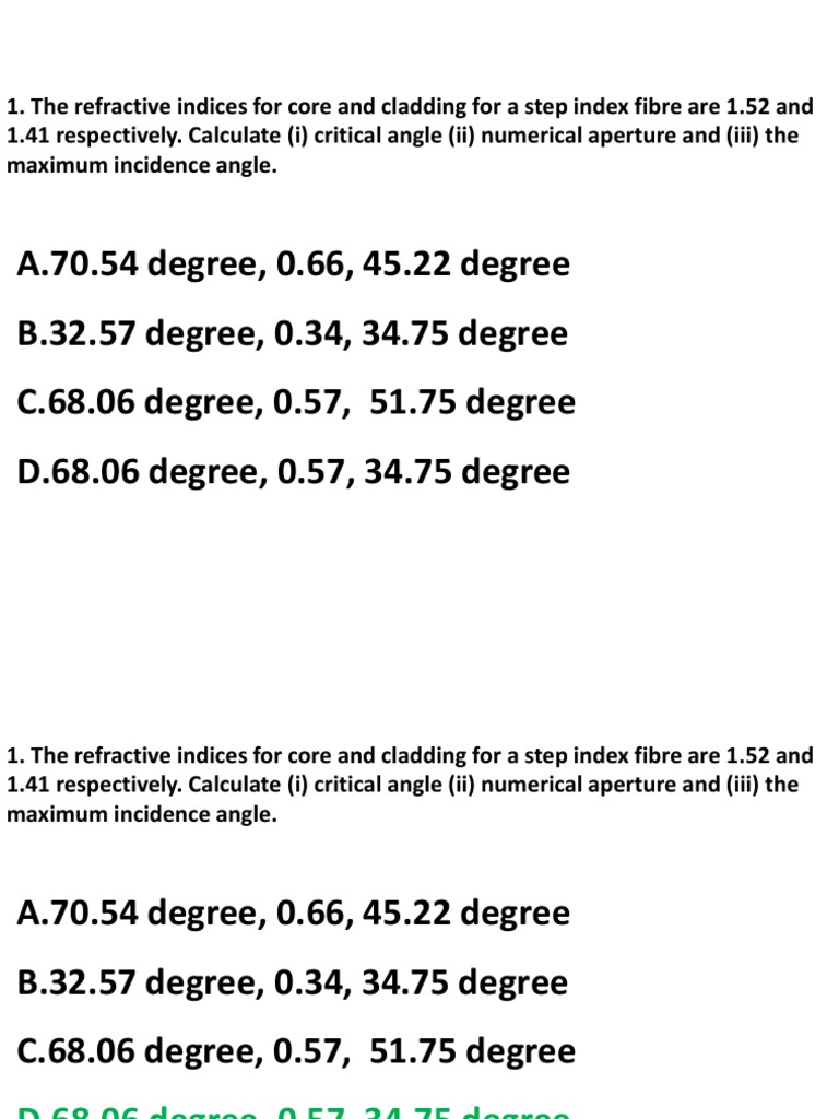 Tutorial Unit III PHY110 | PDF | Optical Fiber | Physical Phenomena