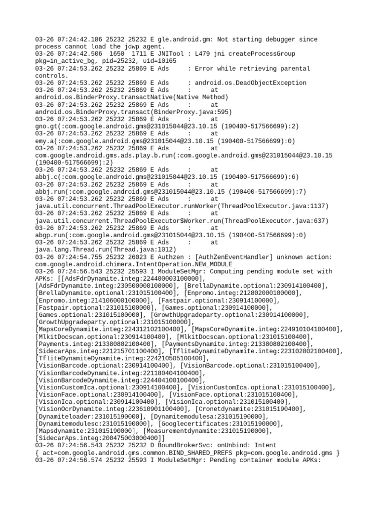 Log | PDF | Java (Programming Language) | Computer Science