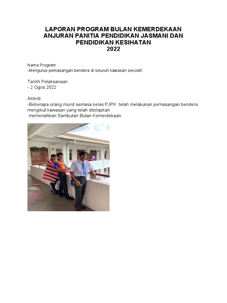 Laporan Program Bulan Kemerdekaan Panitia PJPK 2022 | PDF