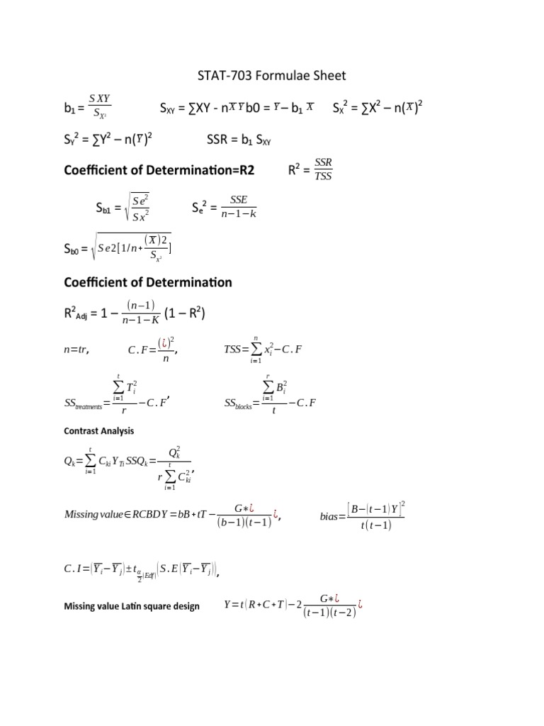 Stat Formula | PDF