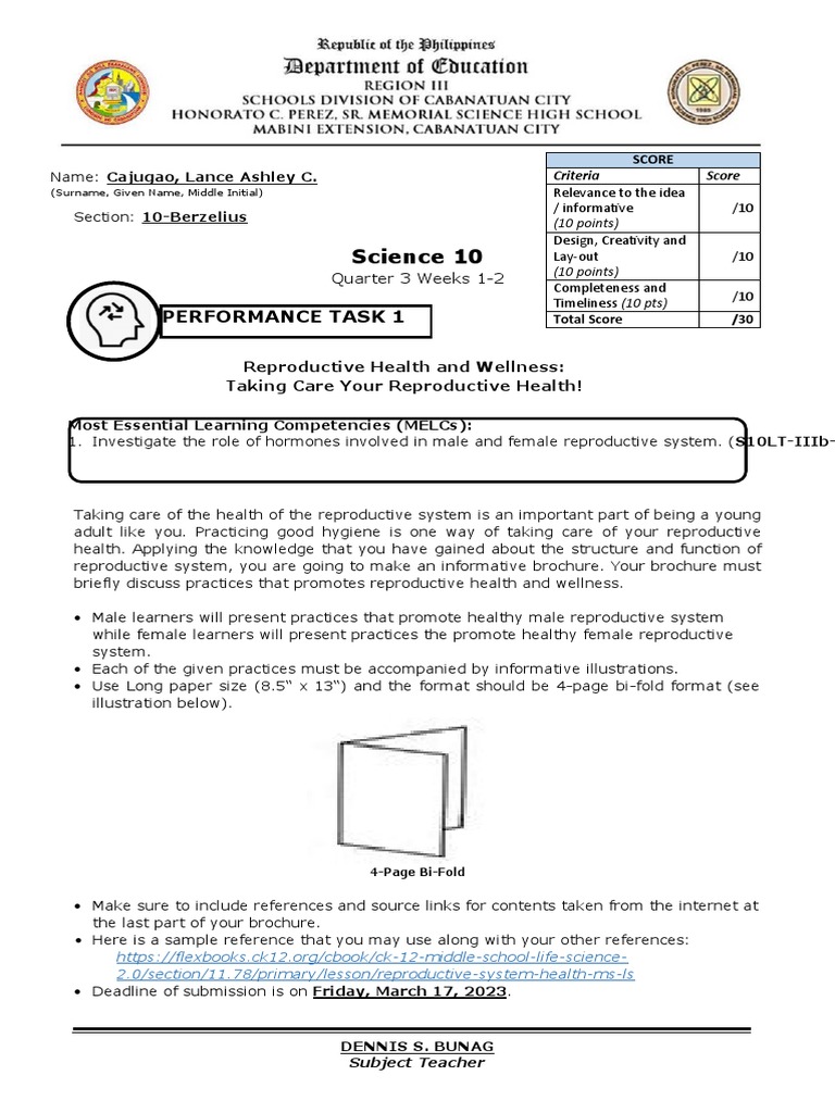 Q3 PT1 Reproductive Health and Wellness - Taking Care Your Reproductive ...
