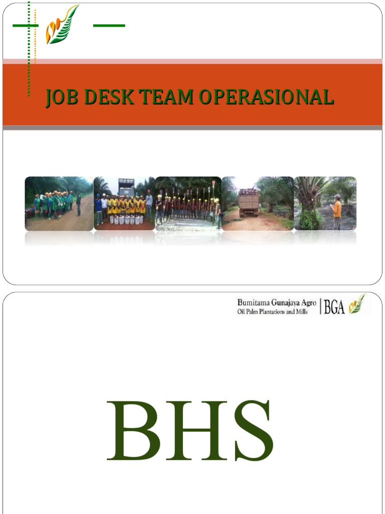 Job Desk Mandor Kebun Sawit | PDF