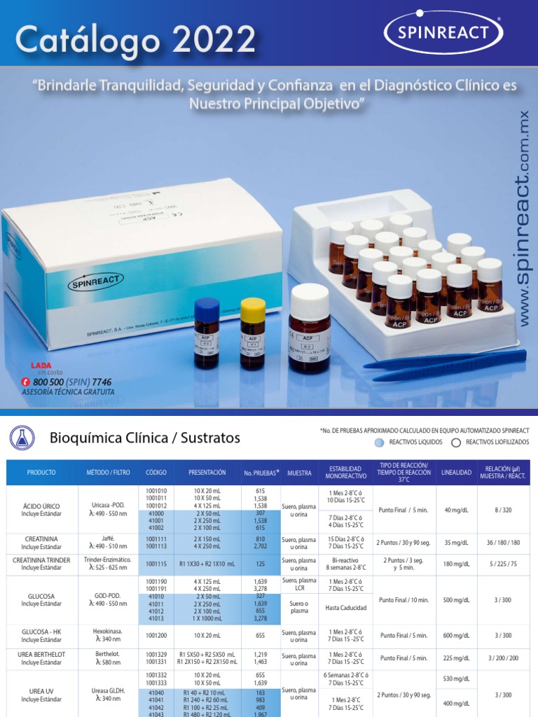Spinreact | PDF | Cinética química | Química