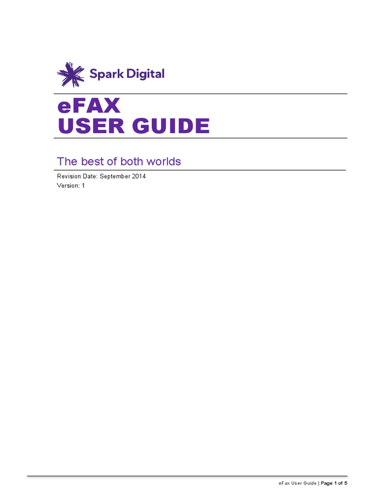 Efax UserGuide | PDF | Fax | Communication