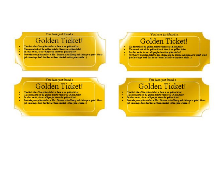 The Golden Ticket | PDF
