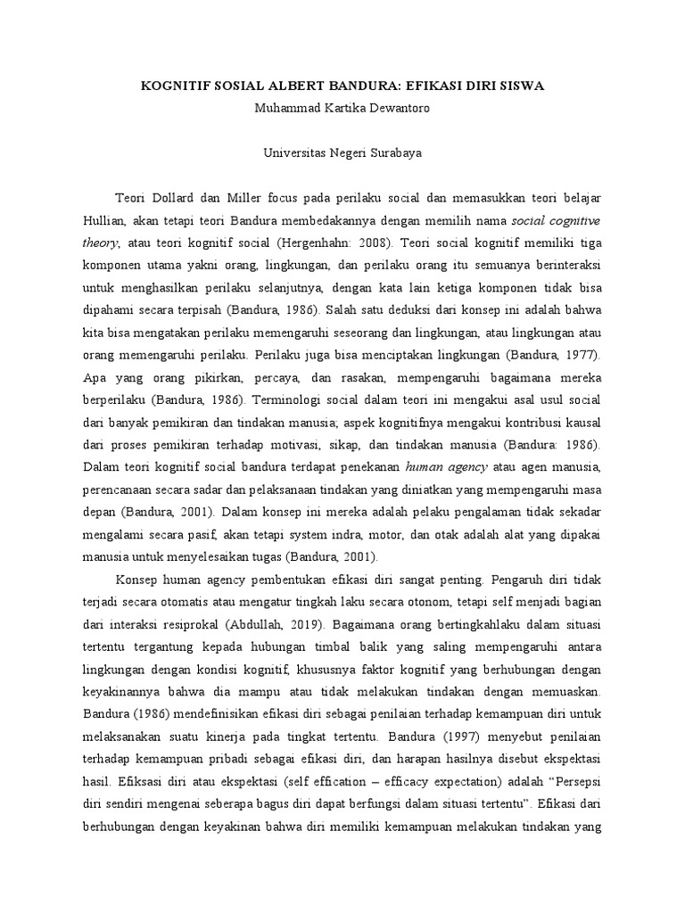 Kognitif Sosial Albert Bandura Pdf 