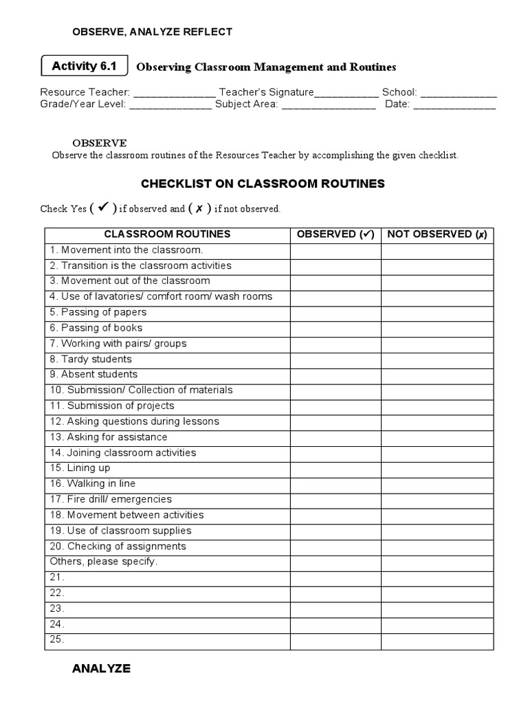 Field Study 1-Episode 6 | PDF | Classroom | Classroom Management