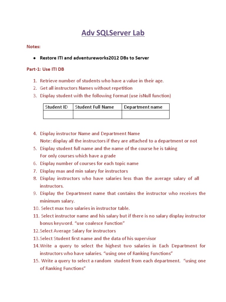 Lab 5 | PDF | Table (Database) | Information Retrieval