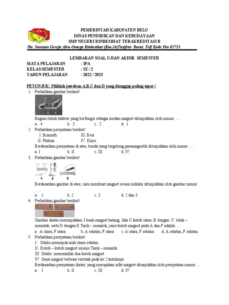 Soal Uas Ipa Kelas Ix | PDF