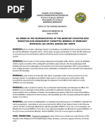 EXECUTIVE ORDER-BDRRMC, Sample | PDF | Emergency Management | Emergency