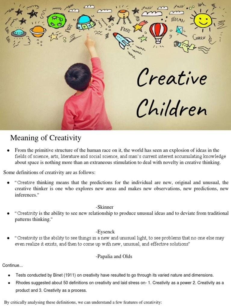 Creative Children | PDF | Creativity | Thought