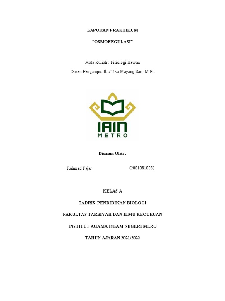 Cover Laporan Praktikum | PDF