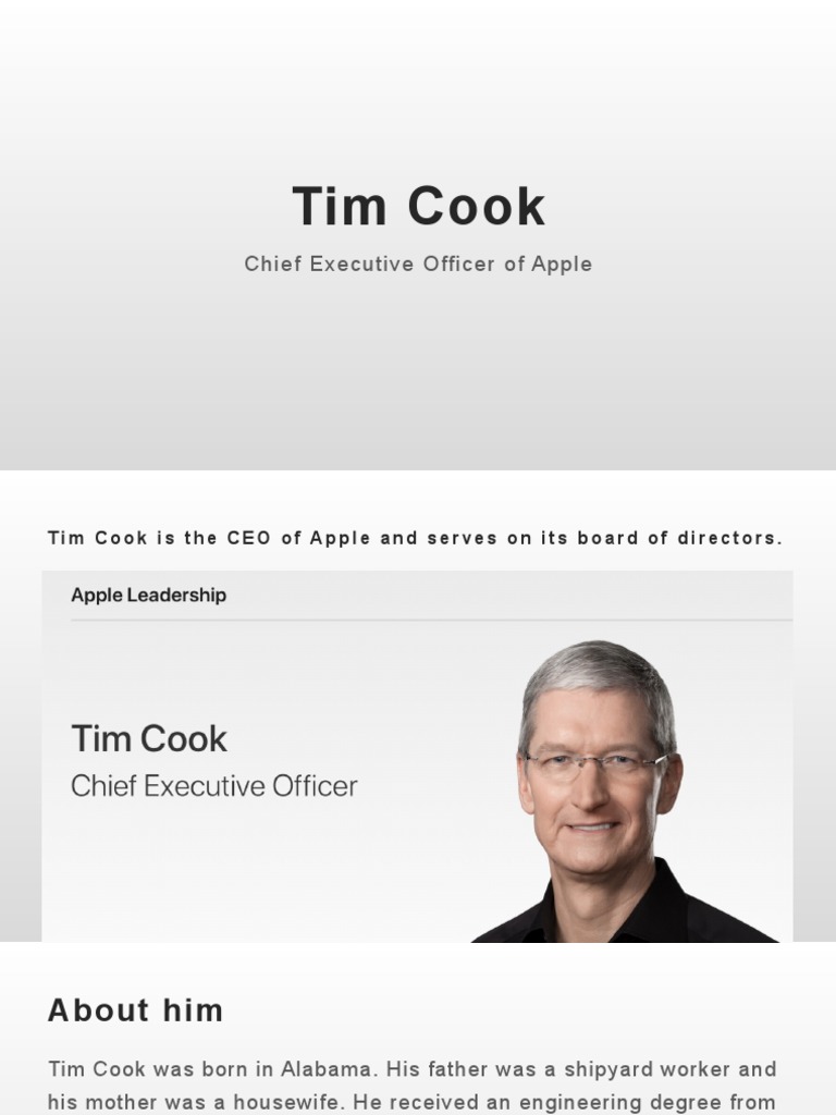 Tim Cook | PDF