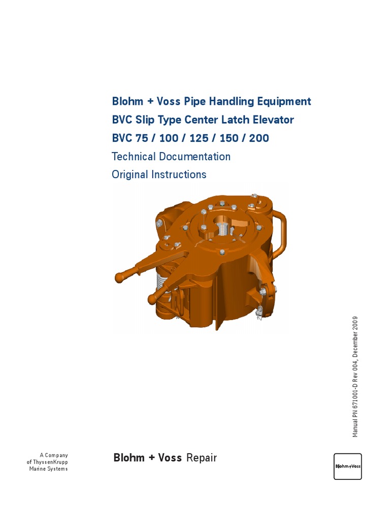 B+V-Manual - BVC75-200-Rev004-20052010 - ENG | PDF | Elevator | Pipe (Fluid Conveyance)