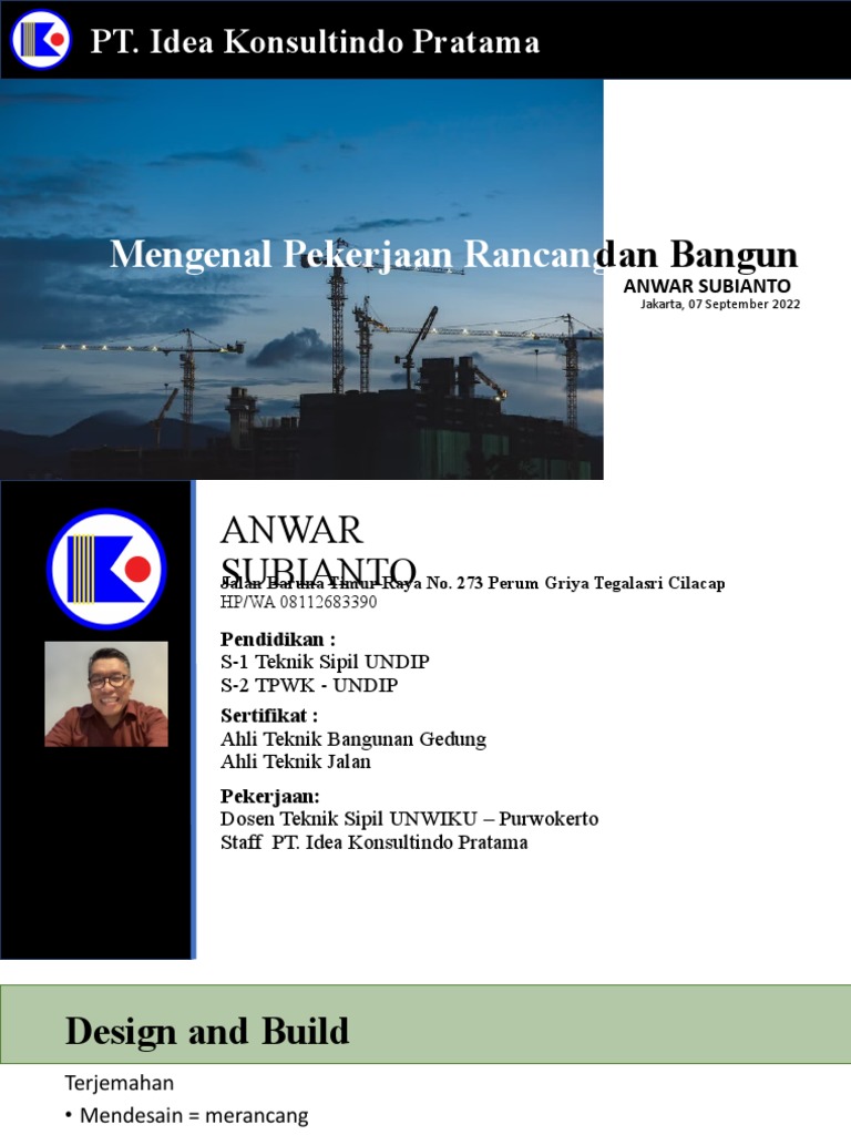 Mengenal Kontrak Rancang Bangun | PDF