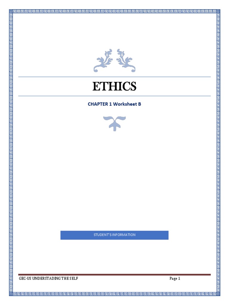 GEC-E Chapter 1 - Worksheet B PDF | PDF