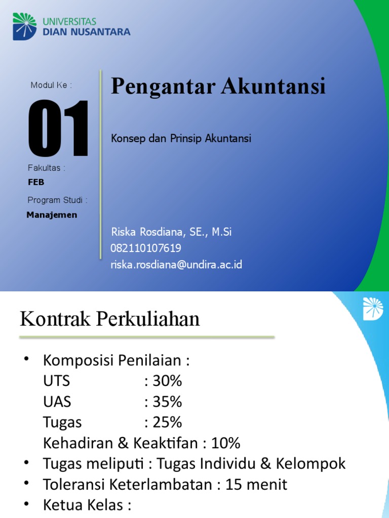 Modul 01 Pengantar Akuntansi | PDF