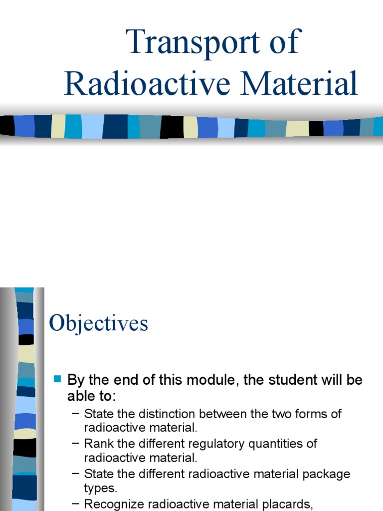 Transport Packages | PDF | Dangerous Goods | Radionuclide