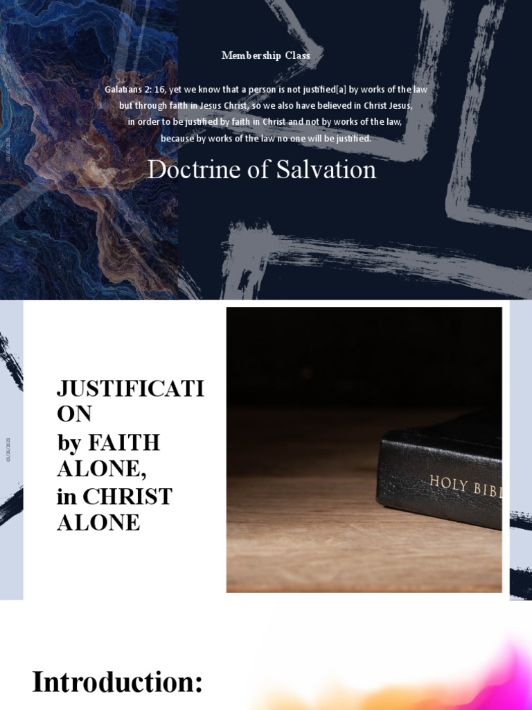 Justification and The Doctrines of Grace Autosaved | PDF | Justification (Theology) | Sanctification
