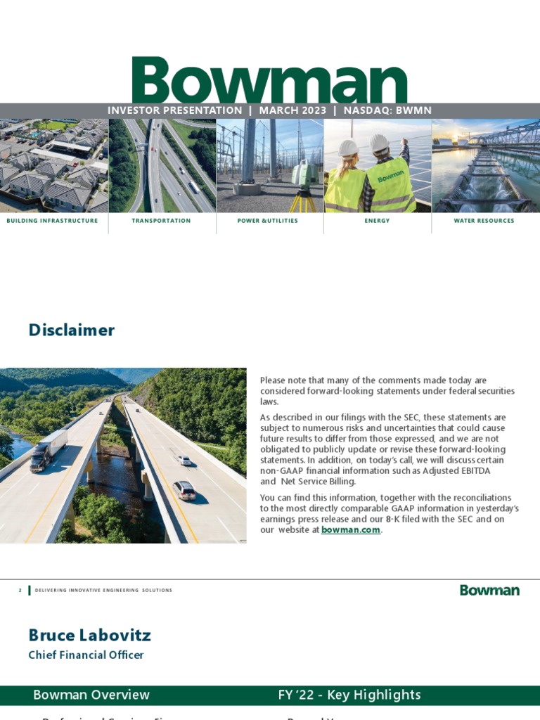 Bowman Consulting Investors Presentation | PDF | Leverage (Finance ...