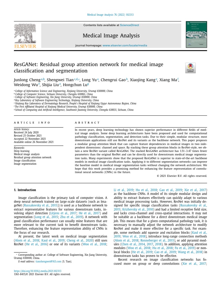 ResGANet PDF | PDF | Image Segmentation | Computer Vision