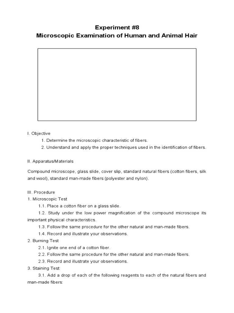 Experiment 8 | PDF | Textiles | Fibers