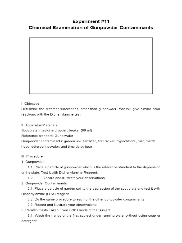 Experiment 11 | PDF | Gunpowder | Physical Sciences