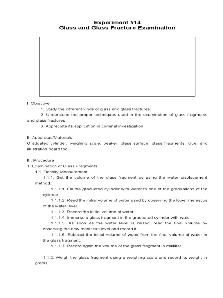 Experiment 14 | PDF | Glasses | Volume