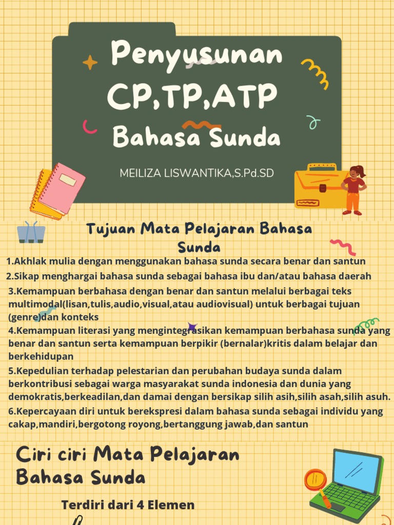 Penyusunan CP, TP, ATP Bahasa Sunda | PDF | Karier & Perkembangan