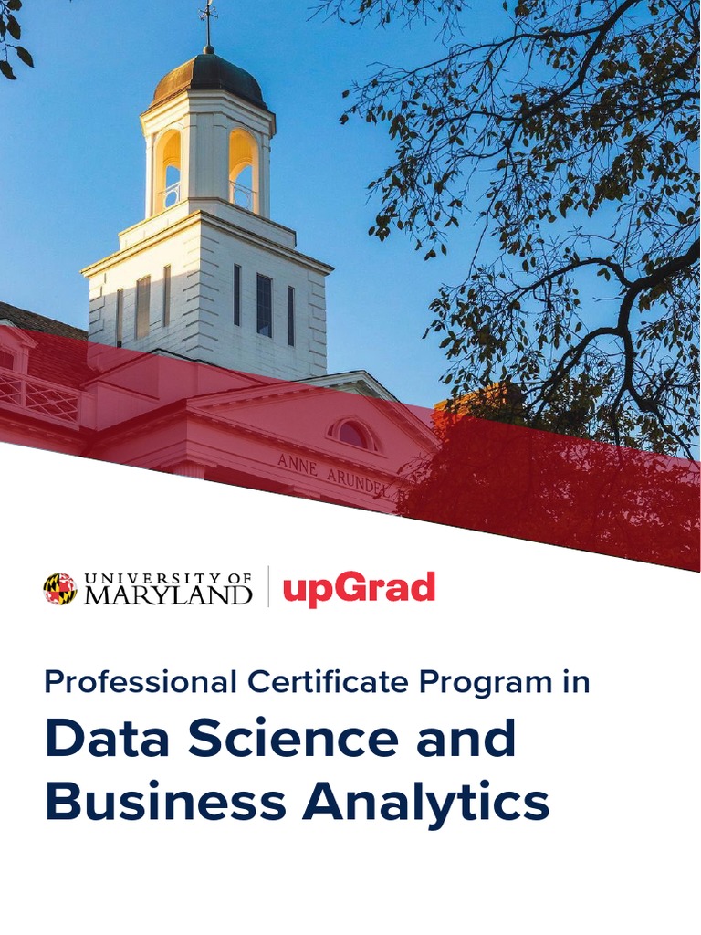 Brochure - Professional Certificate Program in Data Science and Business Analytics-UOM | PDF ...
