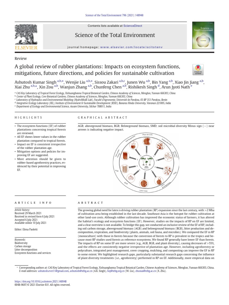 Science of The Total Environment | PDF | Forests | Biodiversity