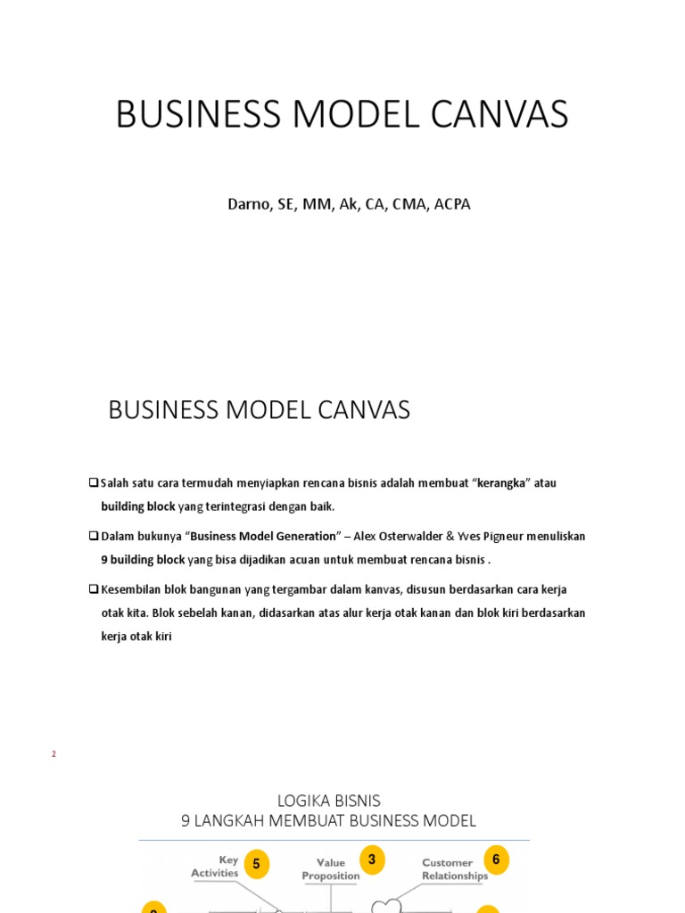 Business Model Canvas Darno PDF | PDF