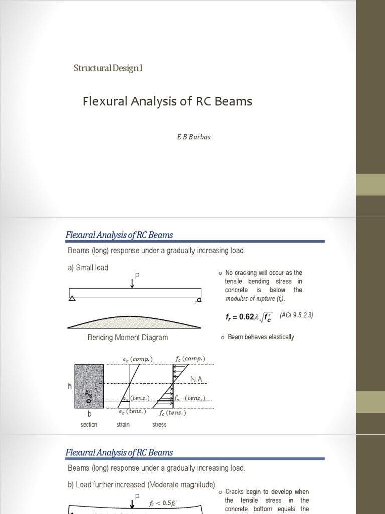 CE 131 - Fexural Analysis of Beams - 112321 | PDF | Bending | Beam (Structure)
