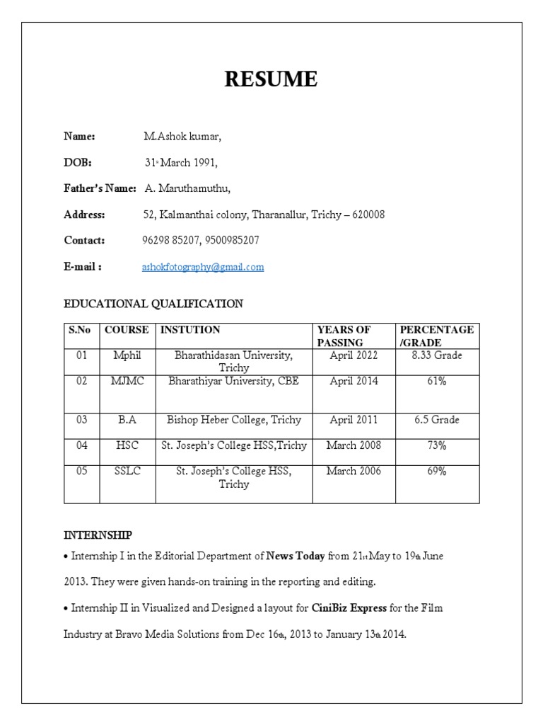 Ashok RESUME Dec 2023 | PDF