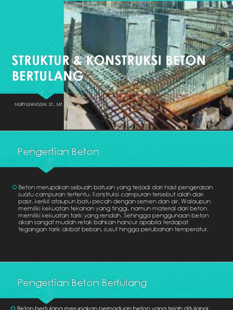 Pengertian dan Fungsi Beton Bertulang | PDF | Seni