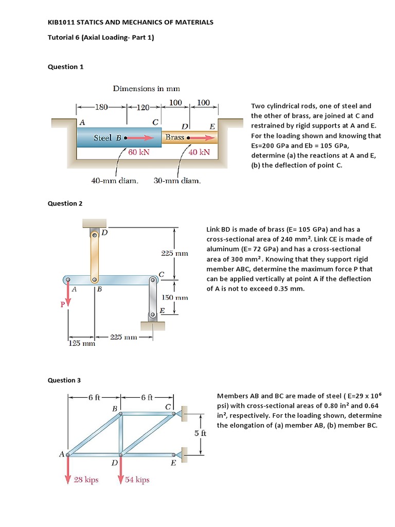 Tutorial 6 - Questions | PDF