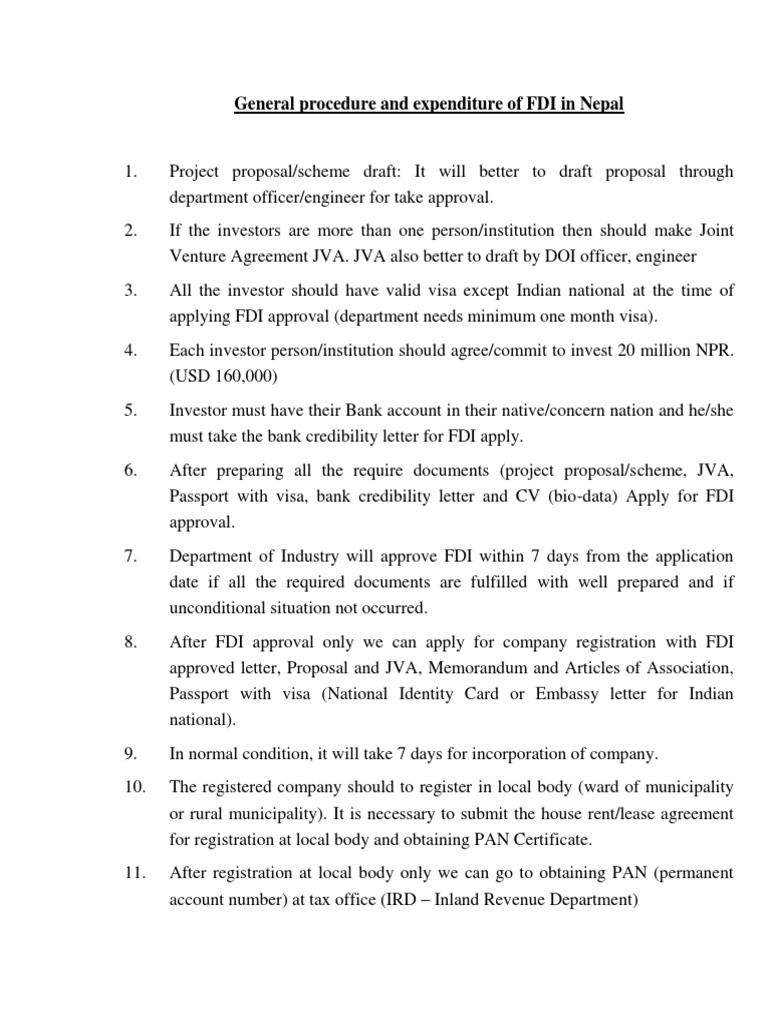 FDI General Info | PDF | Travel Visa | Identity Document