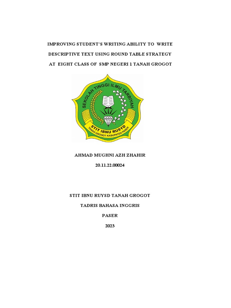 Enhance Writing Skills with Round Table Strategy | PDF | Learning ...