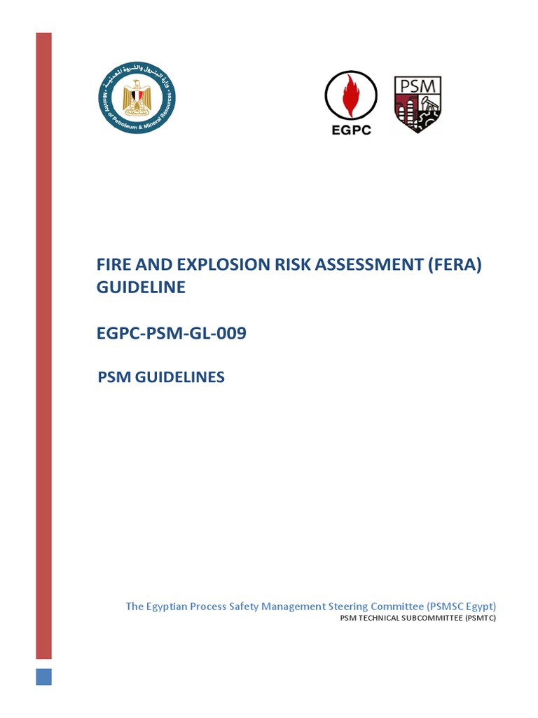 EGPC PSM GL 009 Fire and Explosion Risk Assessment FREA Guideline | PDF ...