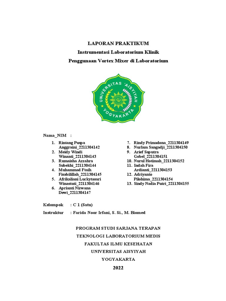 Laporan Praktikum Ilk Vortex | PDF