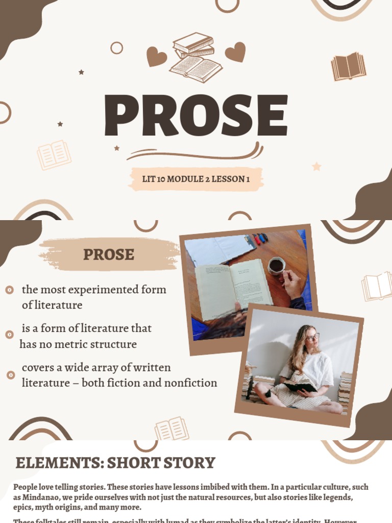 Lit 10 Module 2 Lesson 1 Prose | PDF