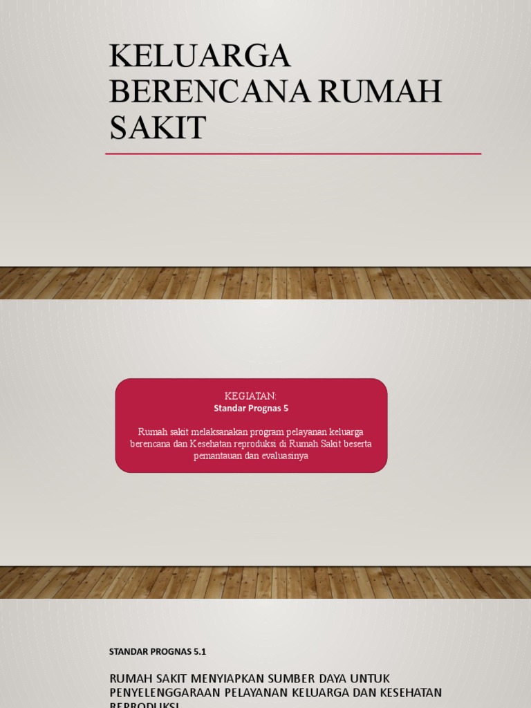 Pelayanan KB di Rumah Sakit: Standar dan Evaluasi | PDF