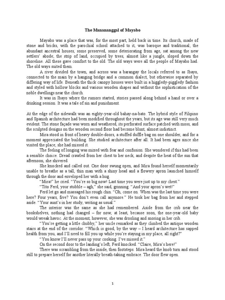 The Manananggal of Mayabo | PDF