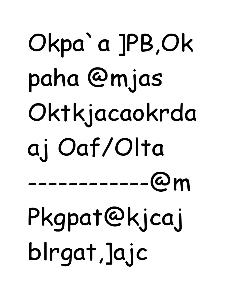 Okpa'a) PB, Ok Paha @mjas Oktkjacaokrda Aj Oaf/Olta - @M Pkgpat@kjcaj Blrgat,) Ajc | PDF