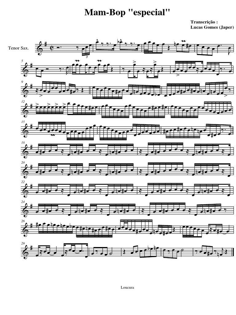 Arturo Sandoval-Mam Bop-SheetMusicMax | PDF