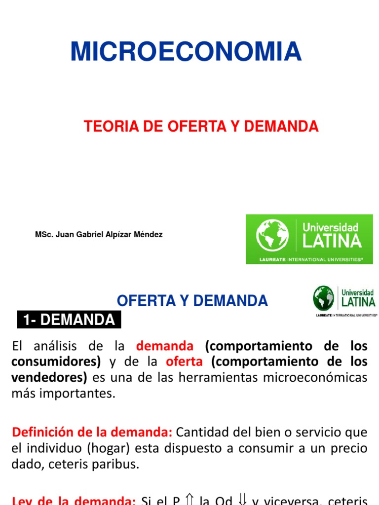 Oferta y Demanda | PDF | Oferta (economía) | Oferta y demanda