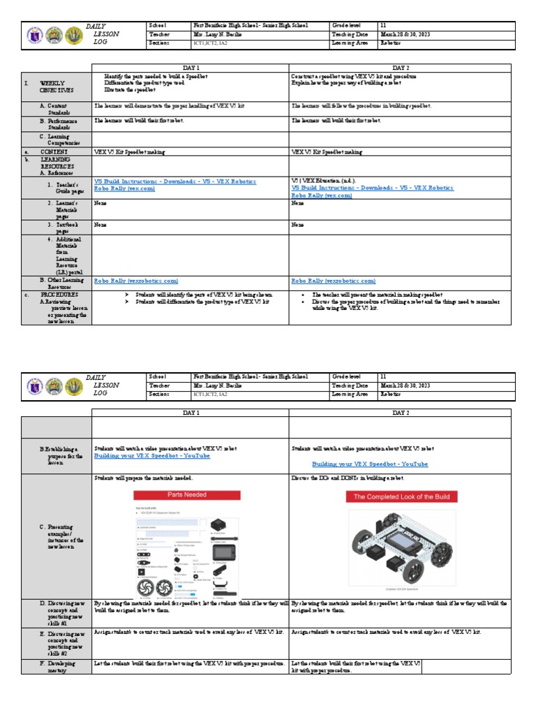 DLL Robotics WK7 | PDF | Learning | Teachers