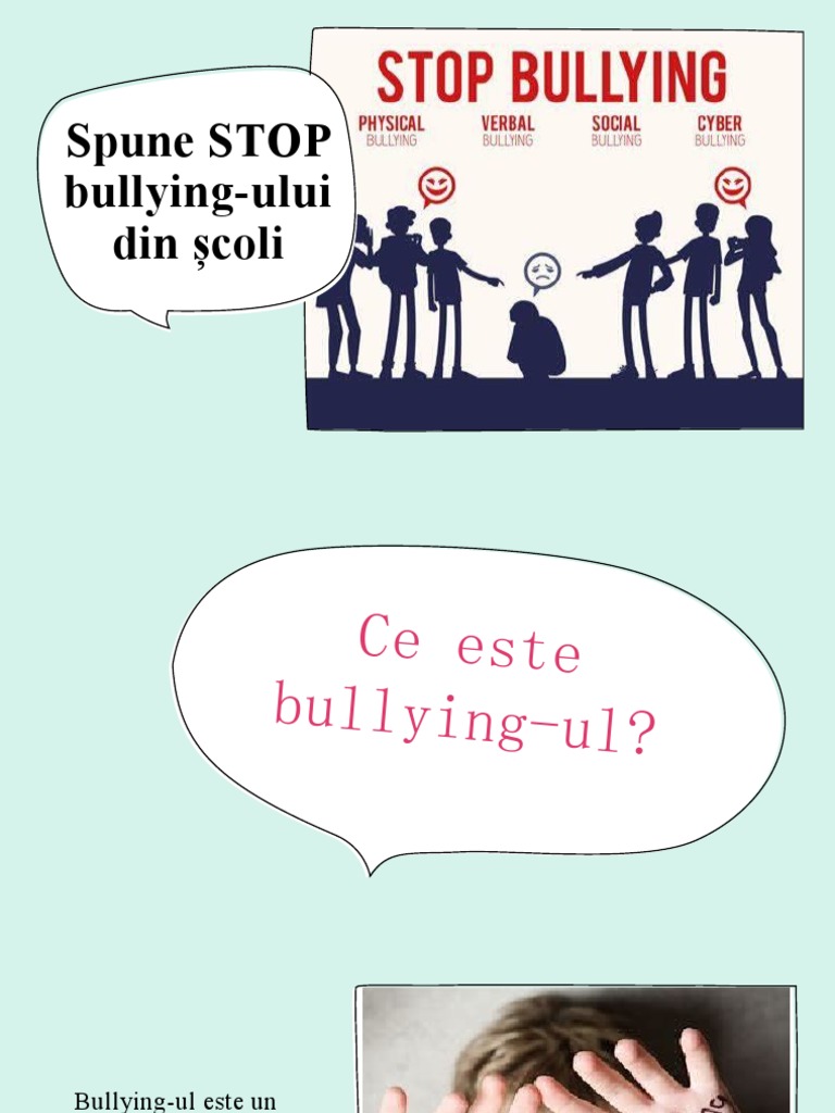 Spune STOP Bullying-Ului | PDF